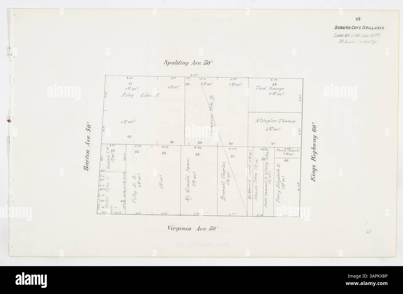 This book provides detailed plat maps for various regions of St. Louis ...