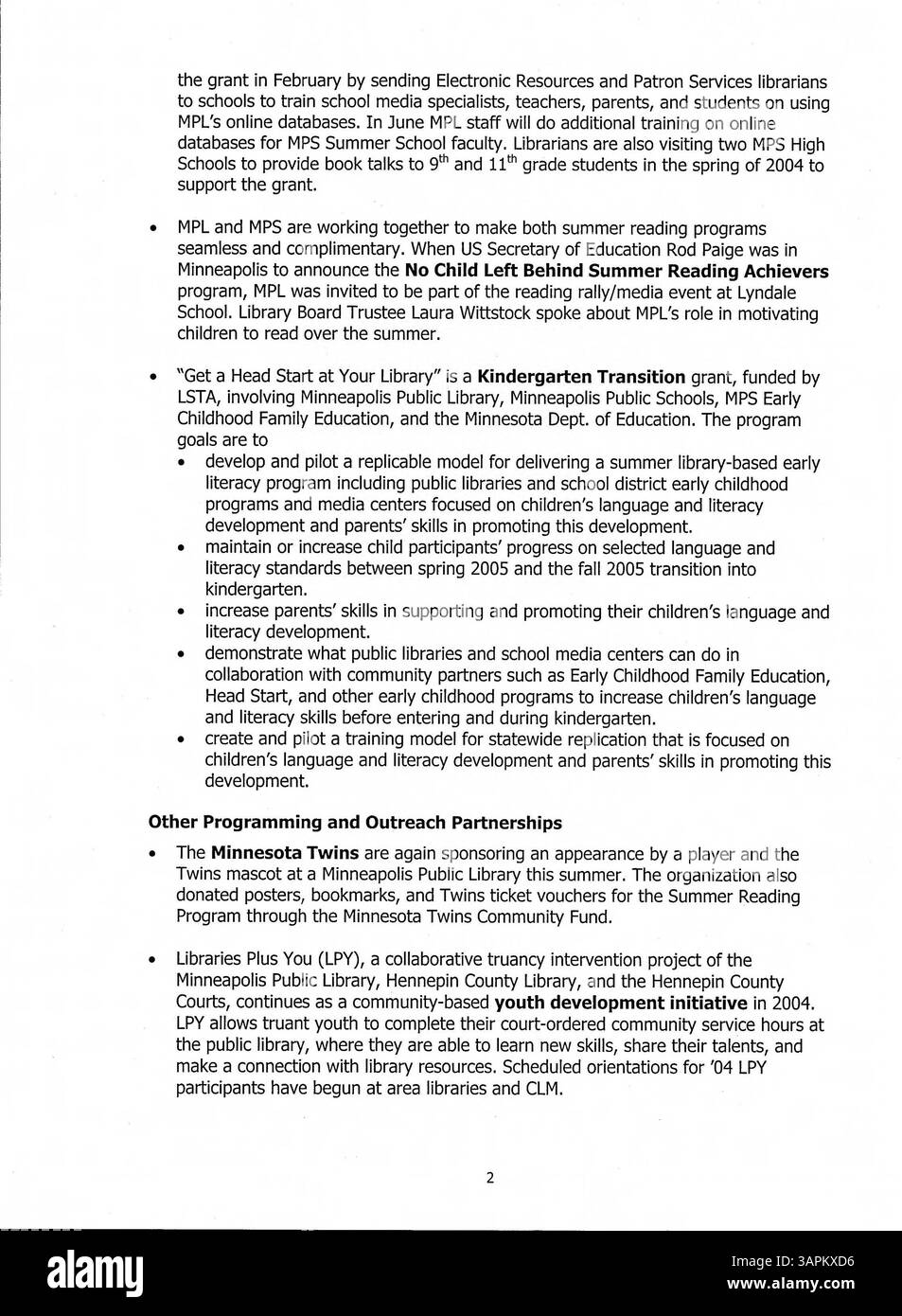 The Minneapolis Public Library Official Bulletin 2004 is a key internal ...