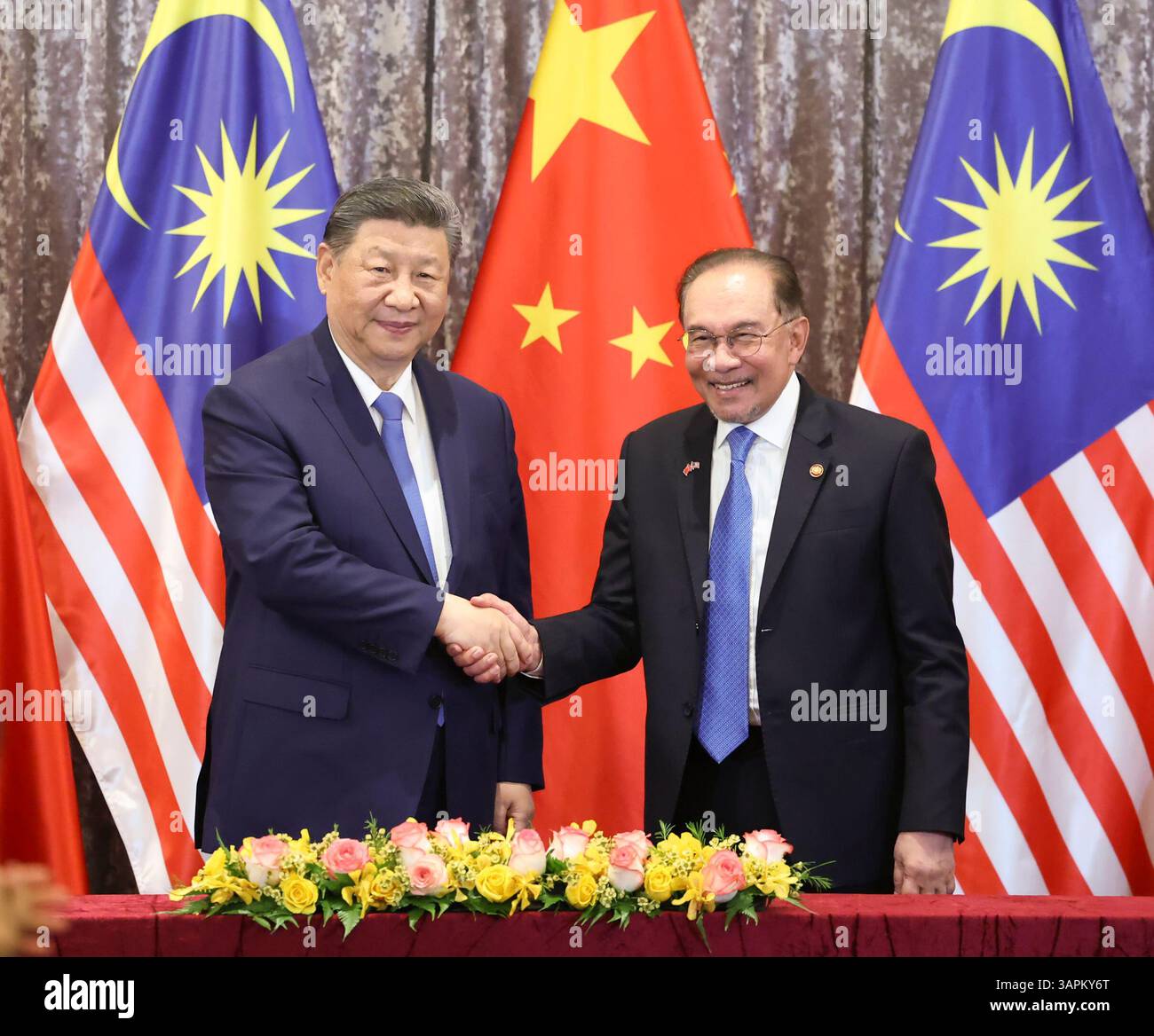 Putrajaya, Malaysia. 16th Apr, 2025. Chinese President Xi Jinping ...