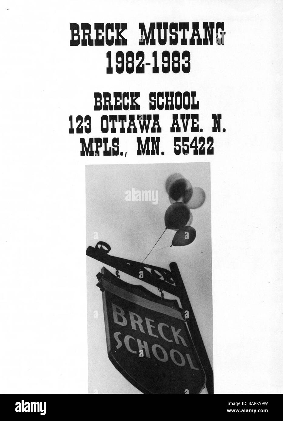 The 1983 'Breck Mustang' Yearbook from Breck School features students ...
