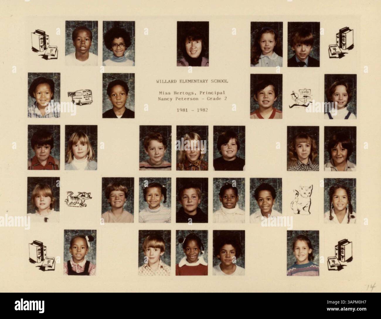 This 1982 Willard Elementary yearbook features class photos from the ...