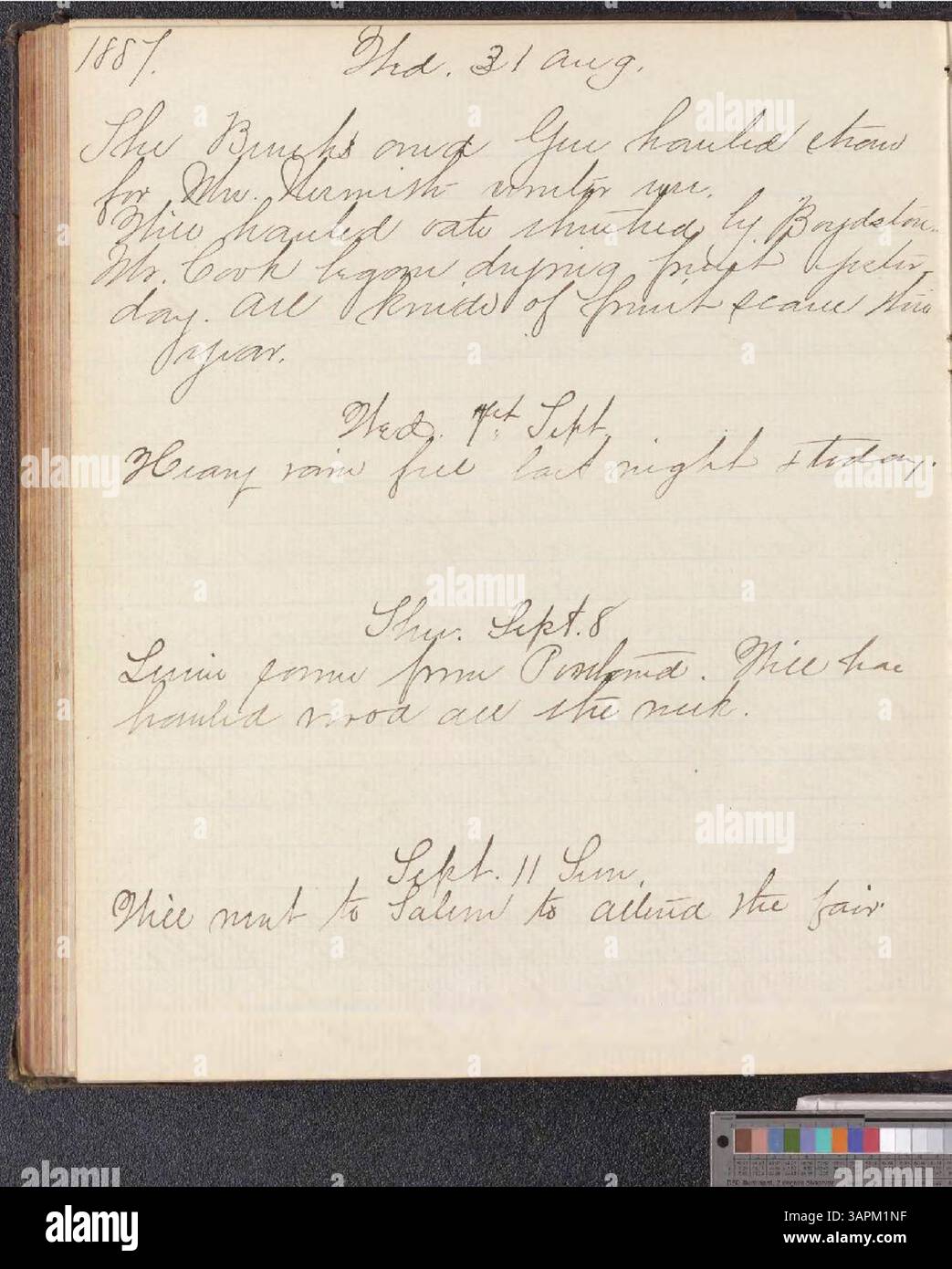 This handwritten bound diary, covering June 22, 1885 to December 11 ...