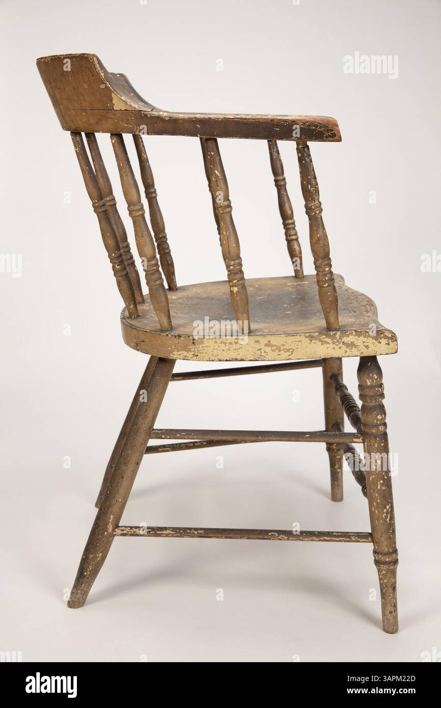 A Windsor-style fireman’s armchair from the Missouri Fire Co. No. 5 ...