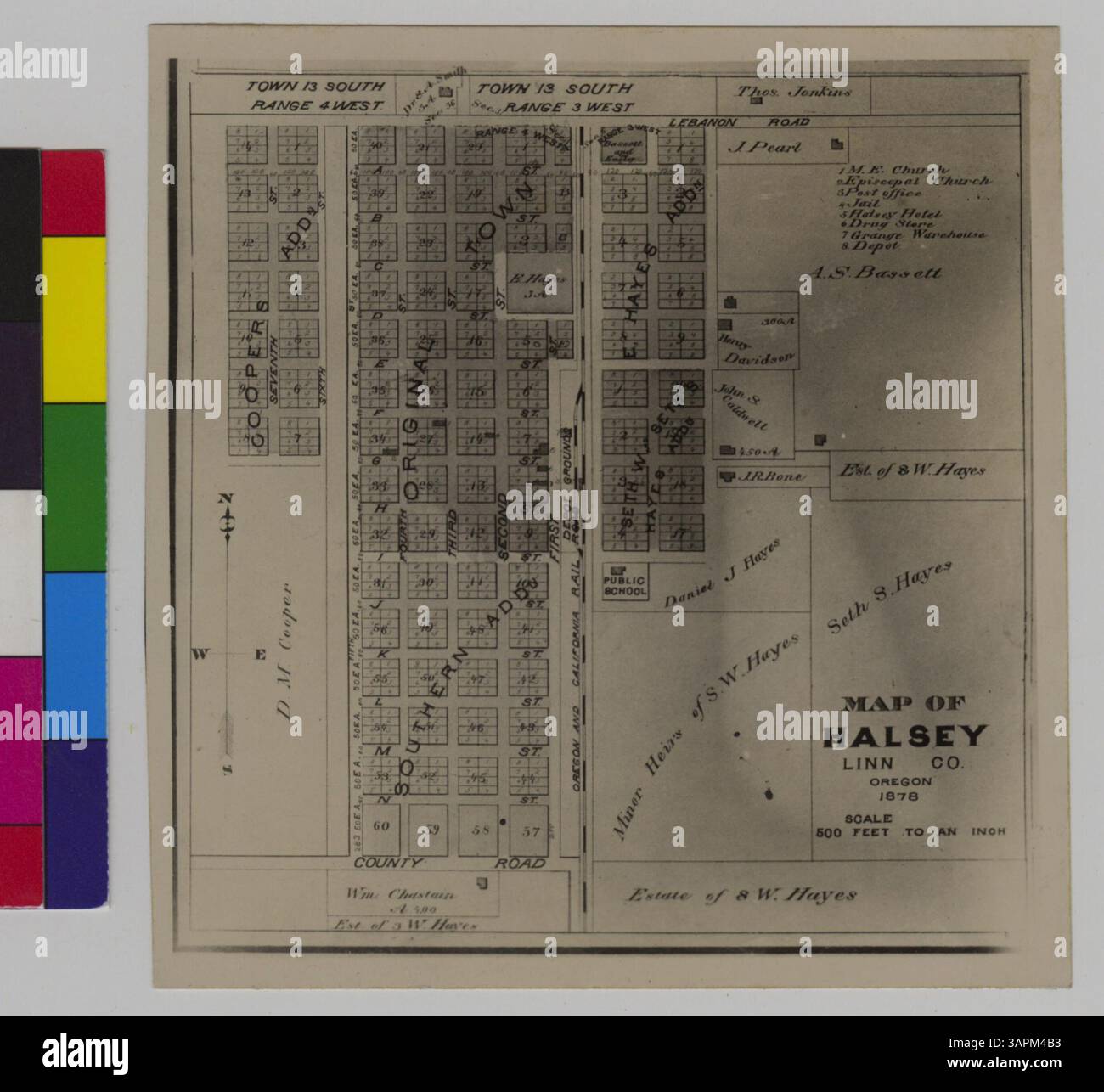This map of Halsey, Oregon, is part of the University of Oregon ...