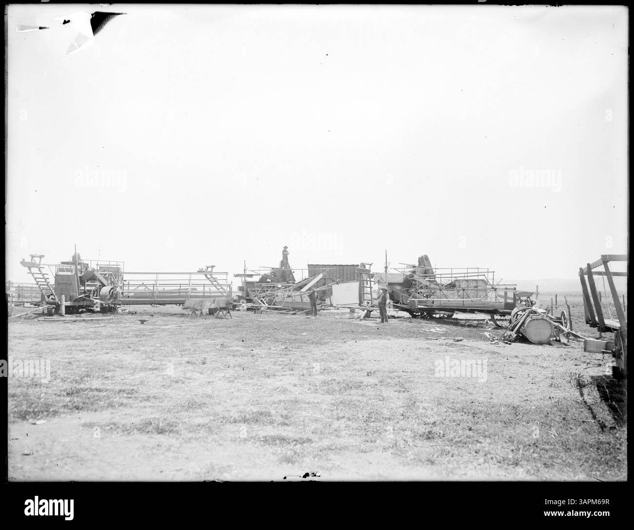This photograph by Lee Moorhouse captures harvesting equipment at 'L.W ...