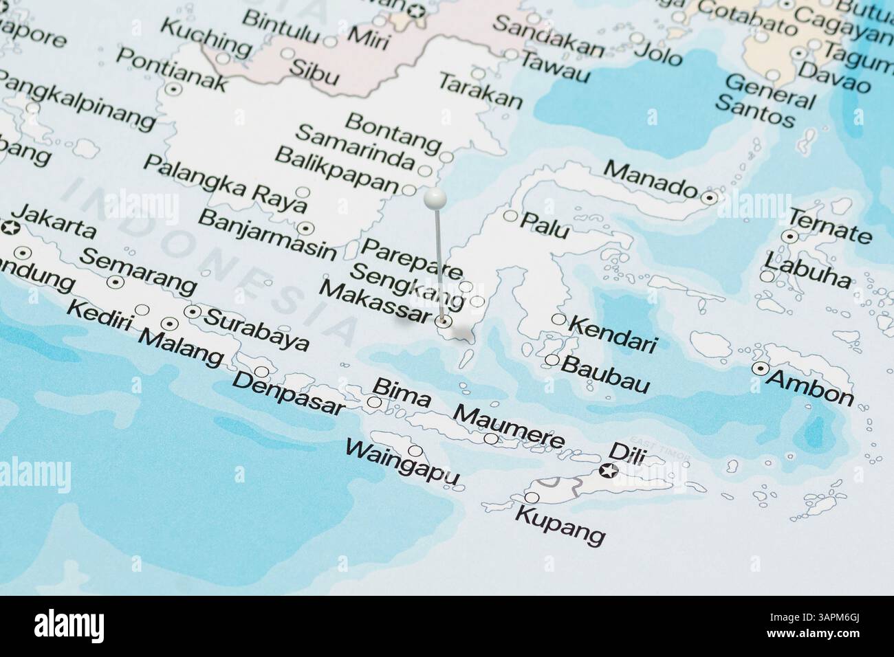 Map of makassar hi-res stock photography and images - Alamy