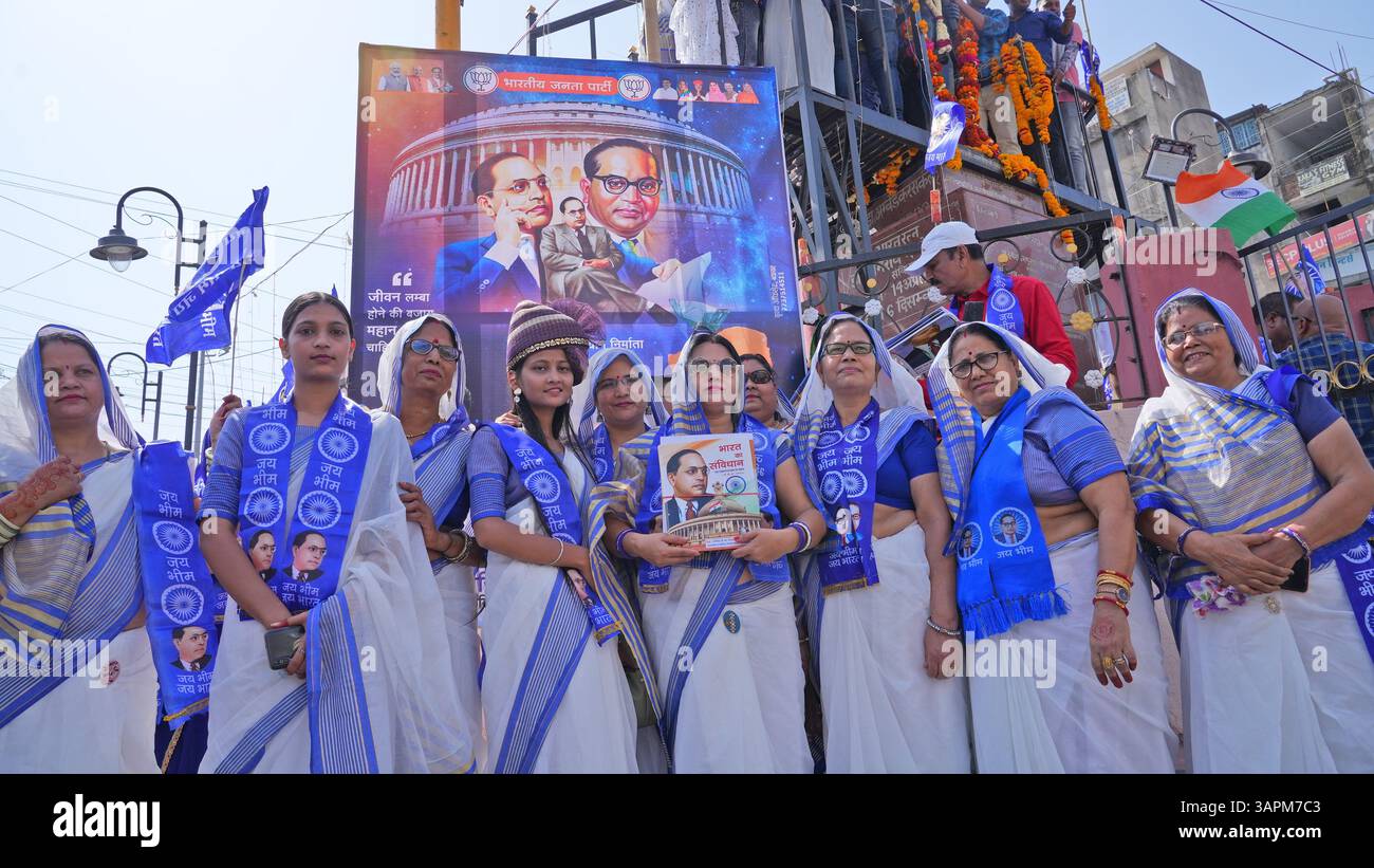Beawar, Rajasthan, India, April 14, 2025: Women paid their humble ...