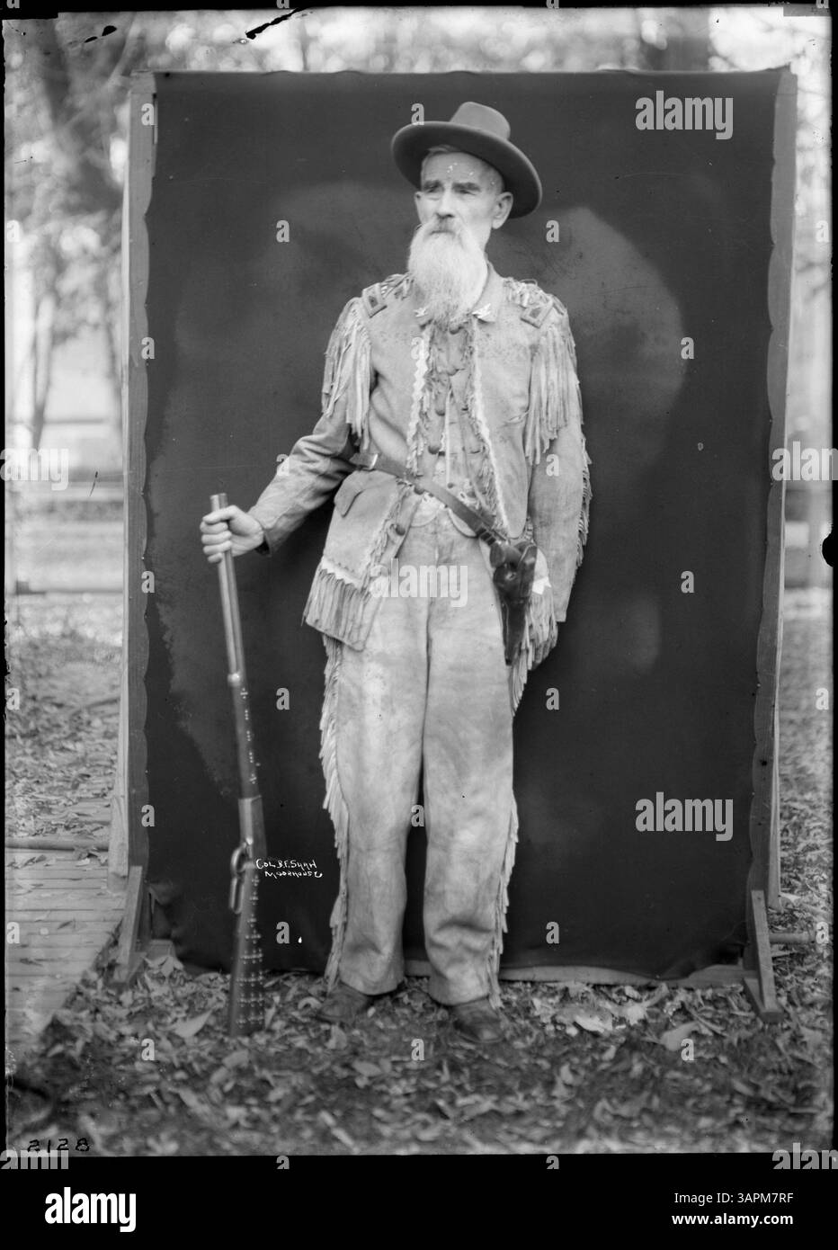 A historical photograph of Colonel B.F. Shaw, capturing his portrait ...