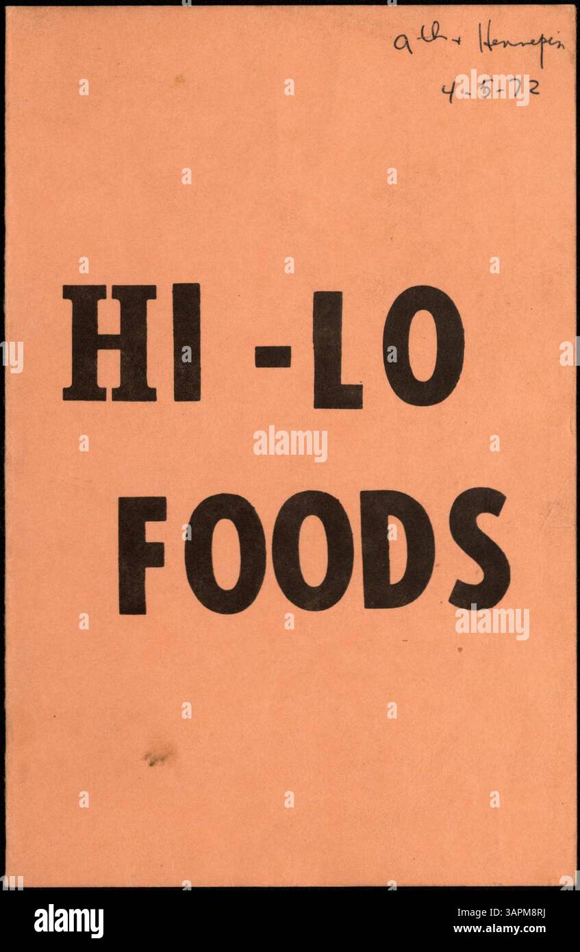 Hi lo foods hi-res stock photography and images - Alamy
