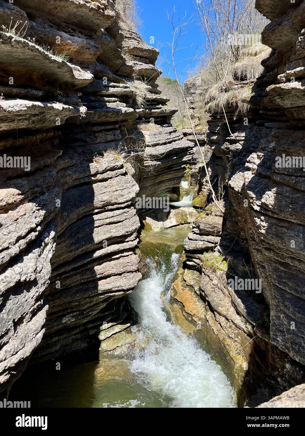 Water flow in the gorge. Serbia Stock Photo - Alamy