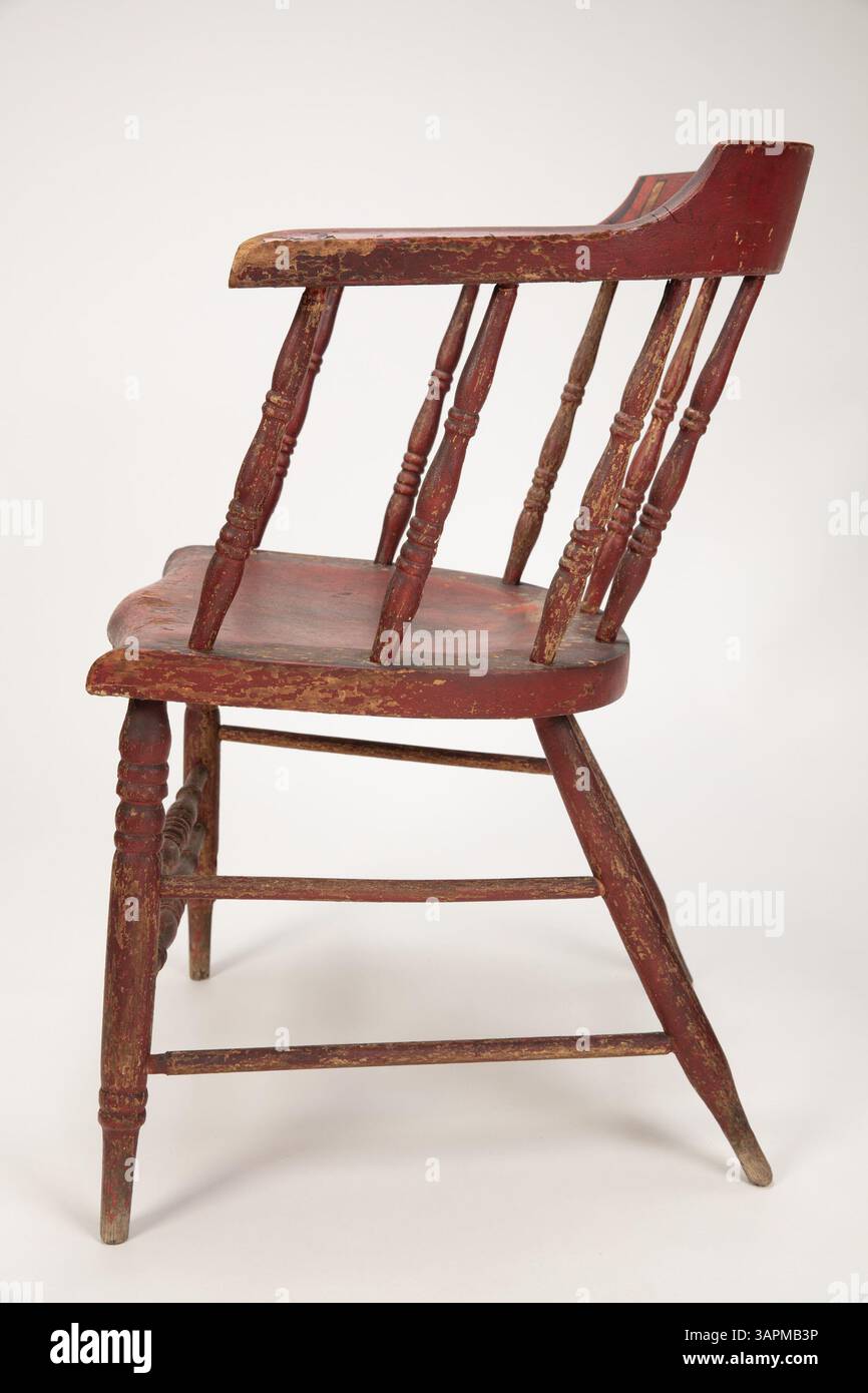 This Fireman's Windsor chair, made for the Laclede Fire Co. No. 10 in ...