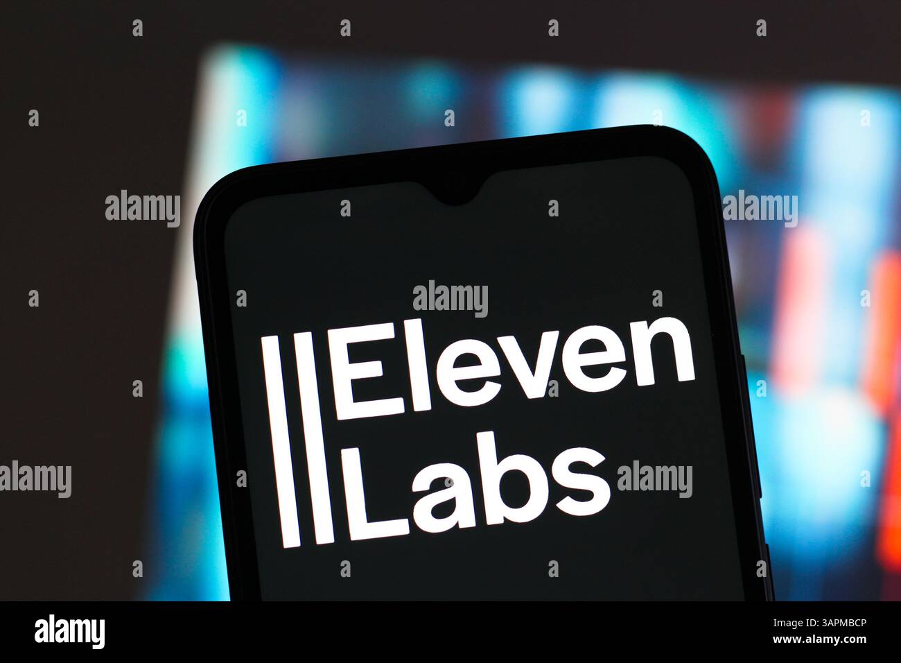 Canada. 16th Apr, 2025. In this photo illustration, the ElevenLabs logo ...