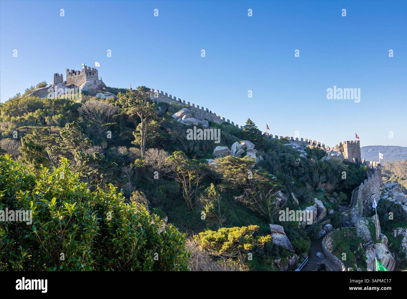 Castle of the Moors or Moorish Castle is a historic hilltop medieval ...