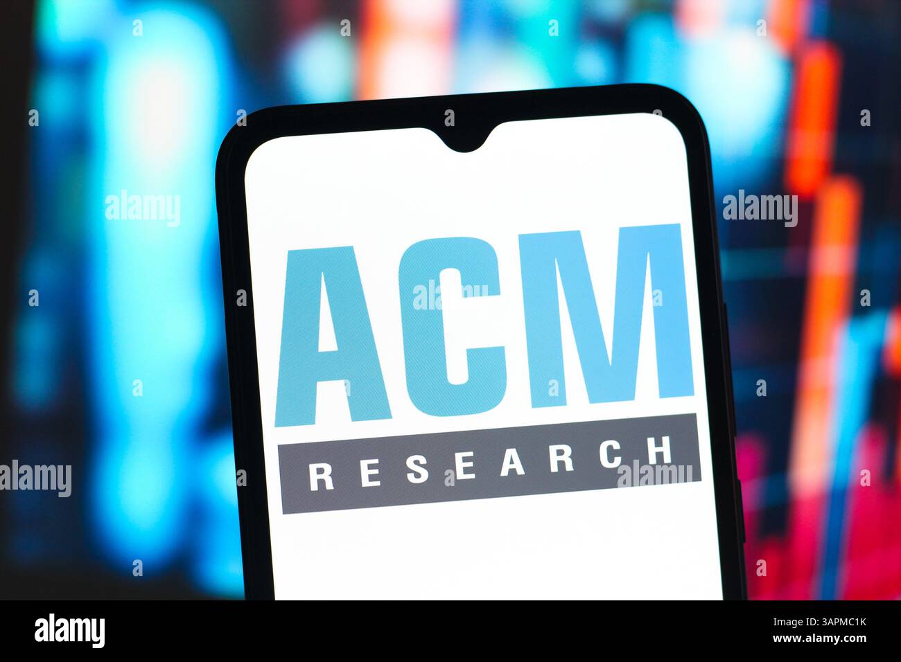 April 16, 2025, Canada: In this photo illustration, the ACM Research logo is seen displayed on a ...
