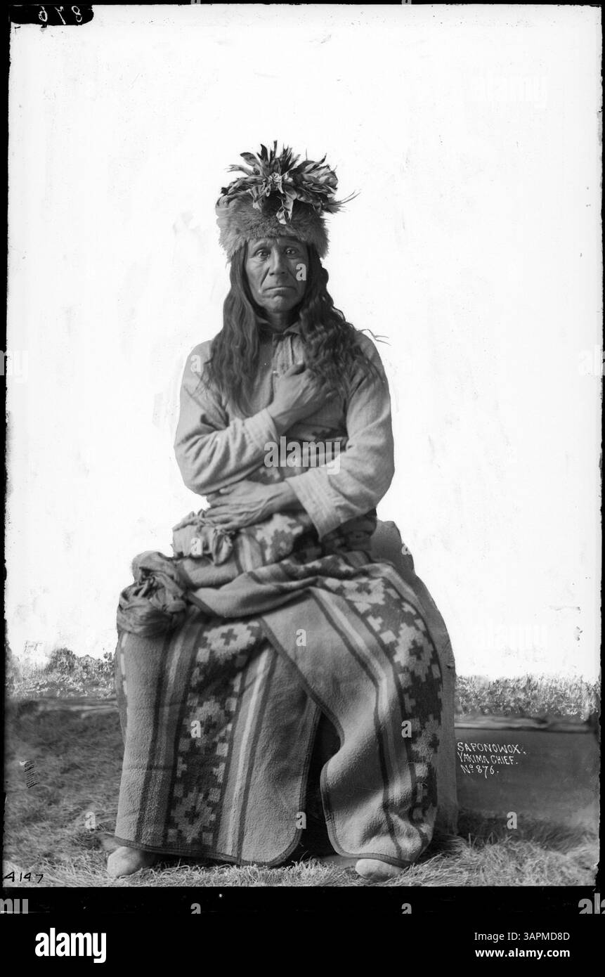 This photograph by Lee Moorhouse features Saponowox, a Yakima Indian ...