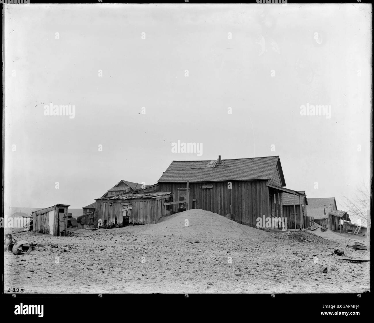 A photograph depicting ranch houses in eastern Oregon, captured by Lee ...