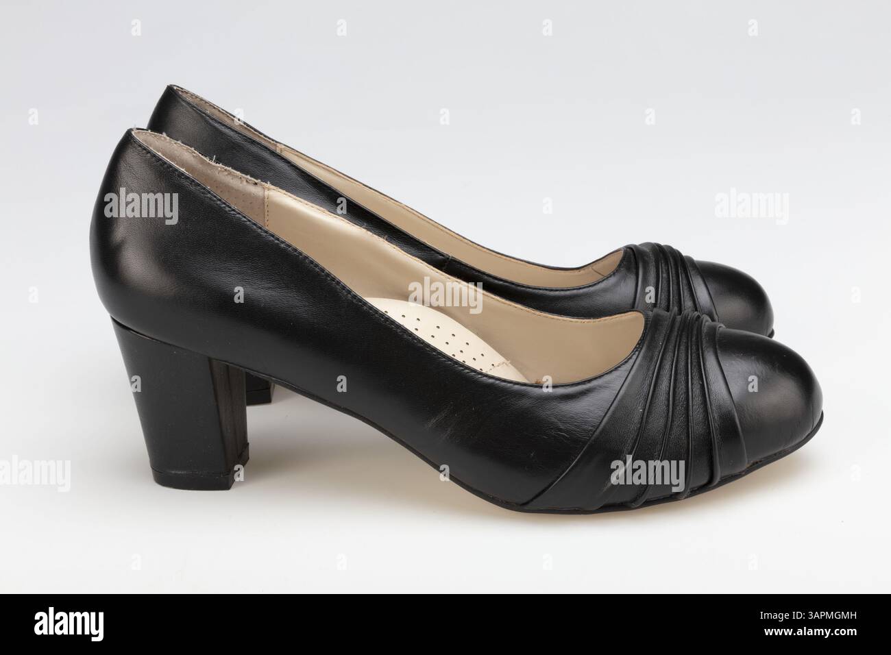These black leather pumps by Fitzwell were worn by John Chaney, known ...