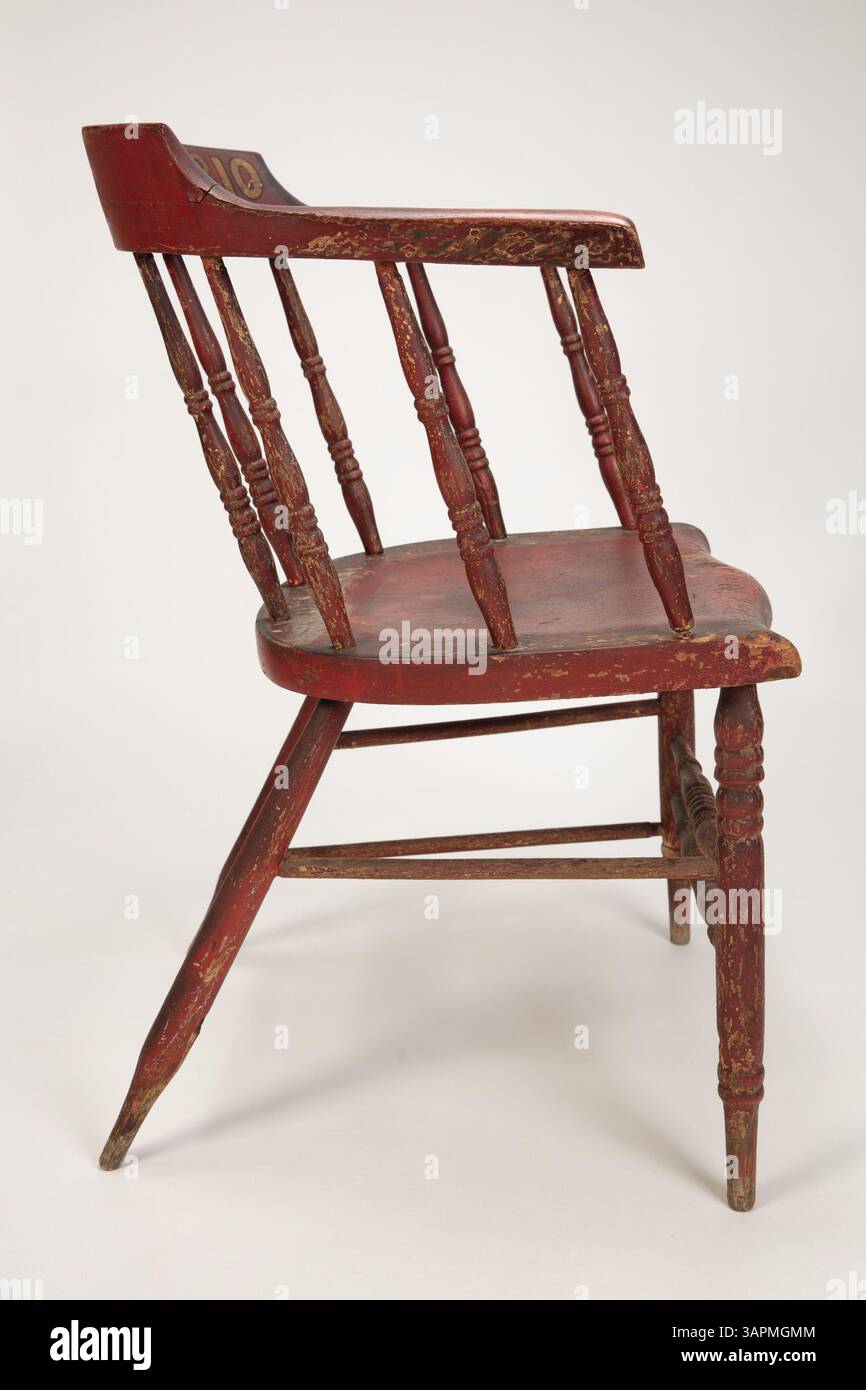This Fireman's Windsor chair, made for the Laclede Fire Co. No. 10 in ...