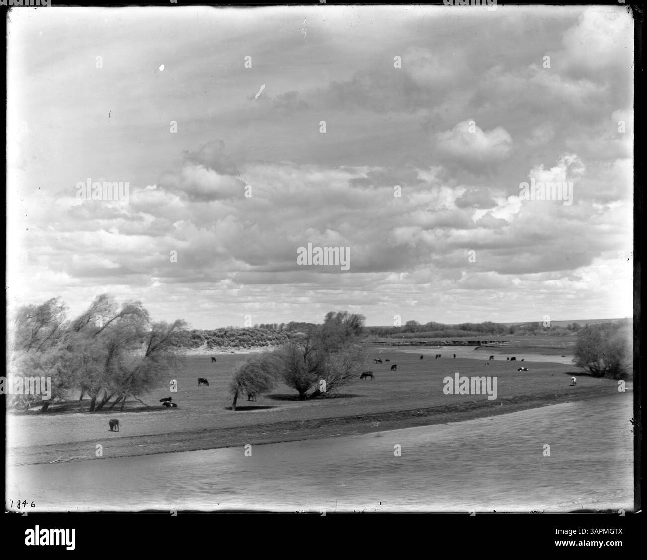 This photograph captures the Columbia River near Wallula, Washington ...