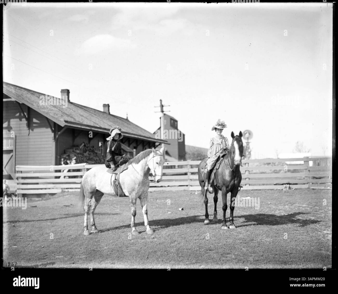 This photograph by Lee Moorhouse shows two women on horseback in Adams ...