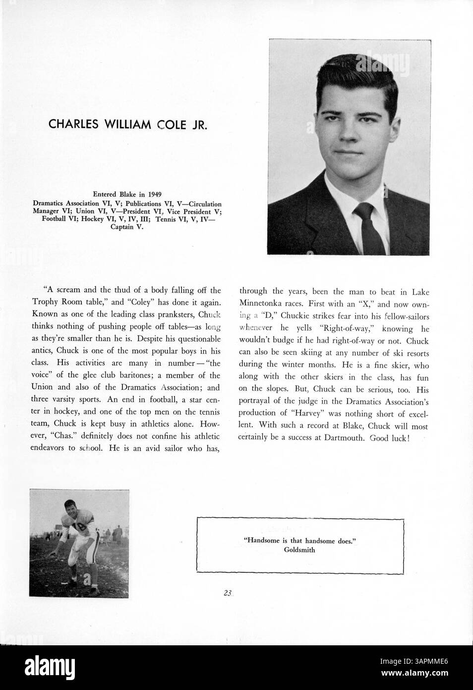 The 1955 Blake Yearbook, Call O' Pan, highlights the students, teachers ...