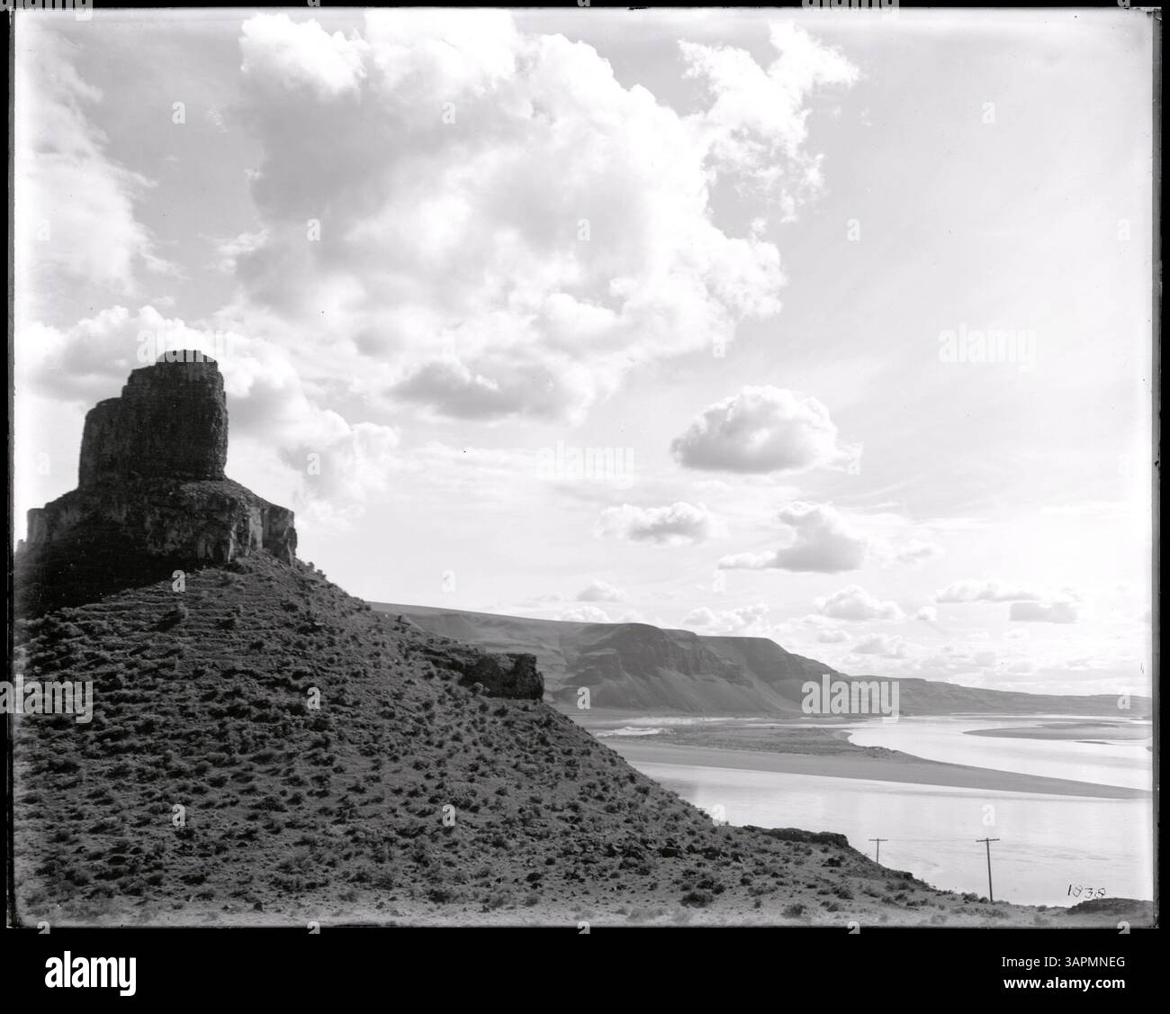 Photograph of the Columbia River near Wallula, Washington, capturing ...