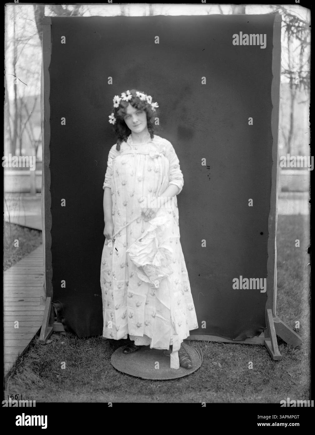 This photograph by Lee Moorhouse features Miss Cowan in theatrical ...