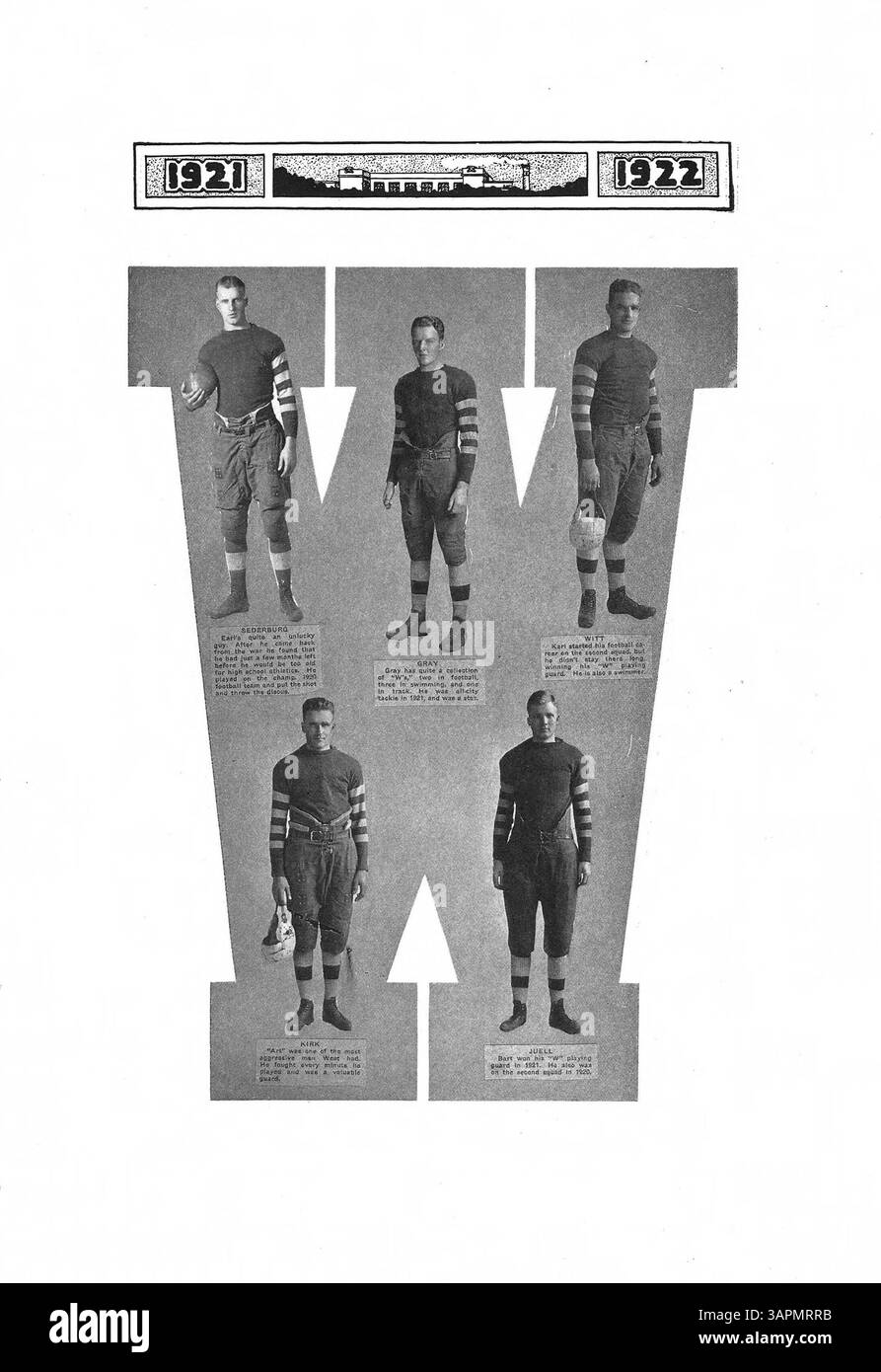 The 1922 West High Yearbook, titled 'Hesperian 1922,' captures the ...