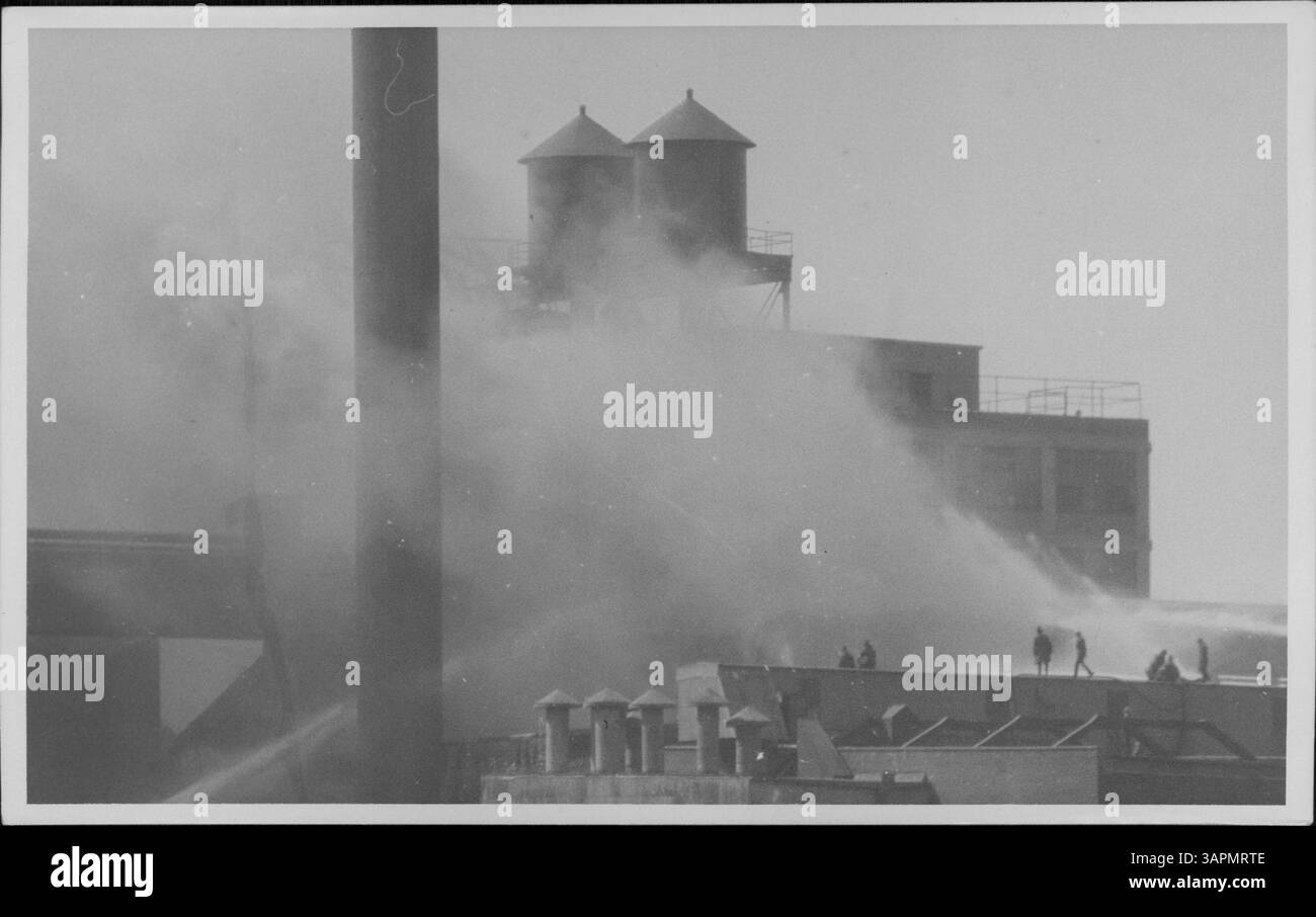 The Washburn Crosby Mill explosion, with smoke and steam billowing from ...