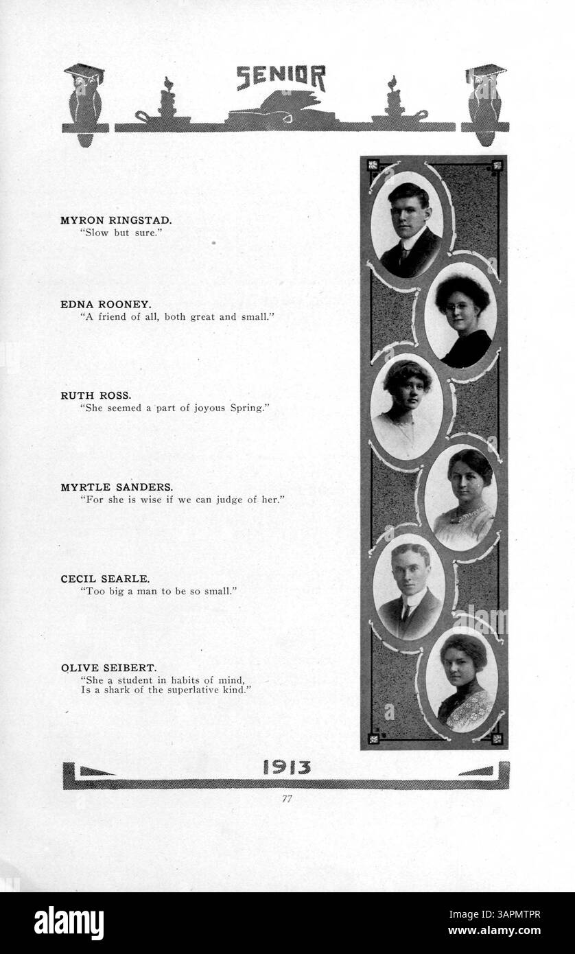 The 1913 Central High Yearbook, 'The Senior', chronicles the 1912-1913 ...