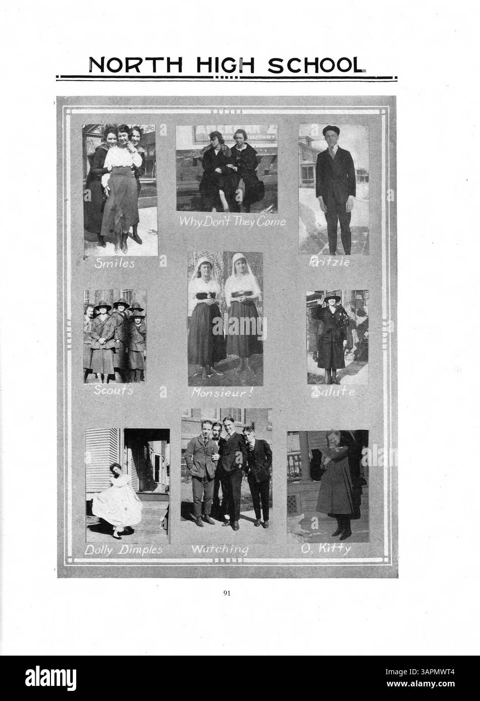 The 1918 'Polaris' yearbook from North High School documents the ...