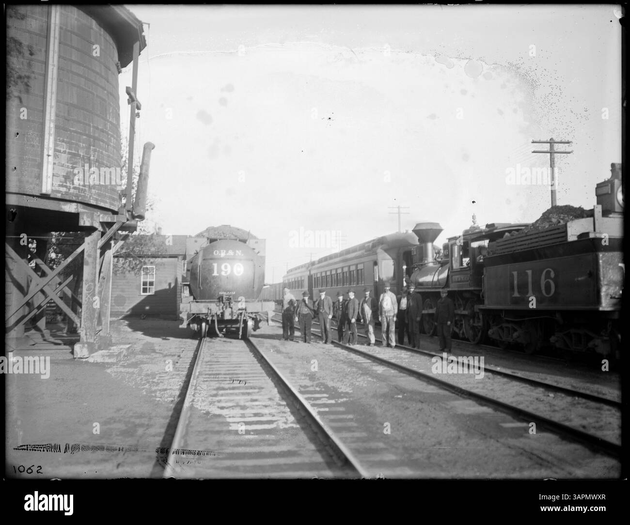 Photograph by Lee Moorhouse showing O.R.&N. engine no. 116 with its ...