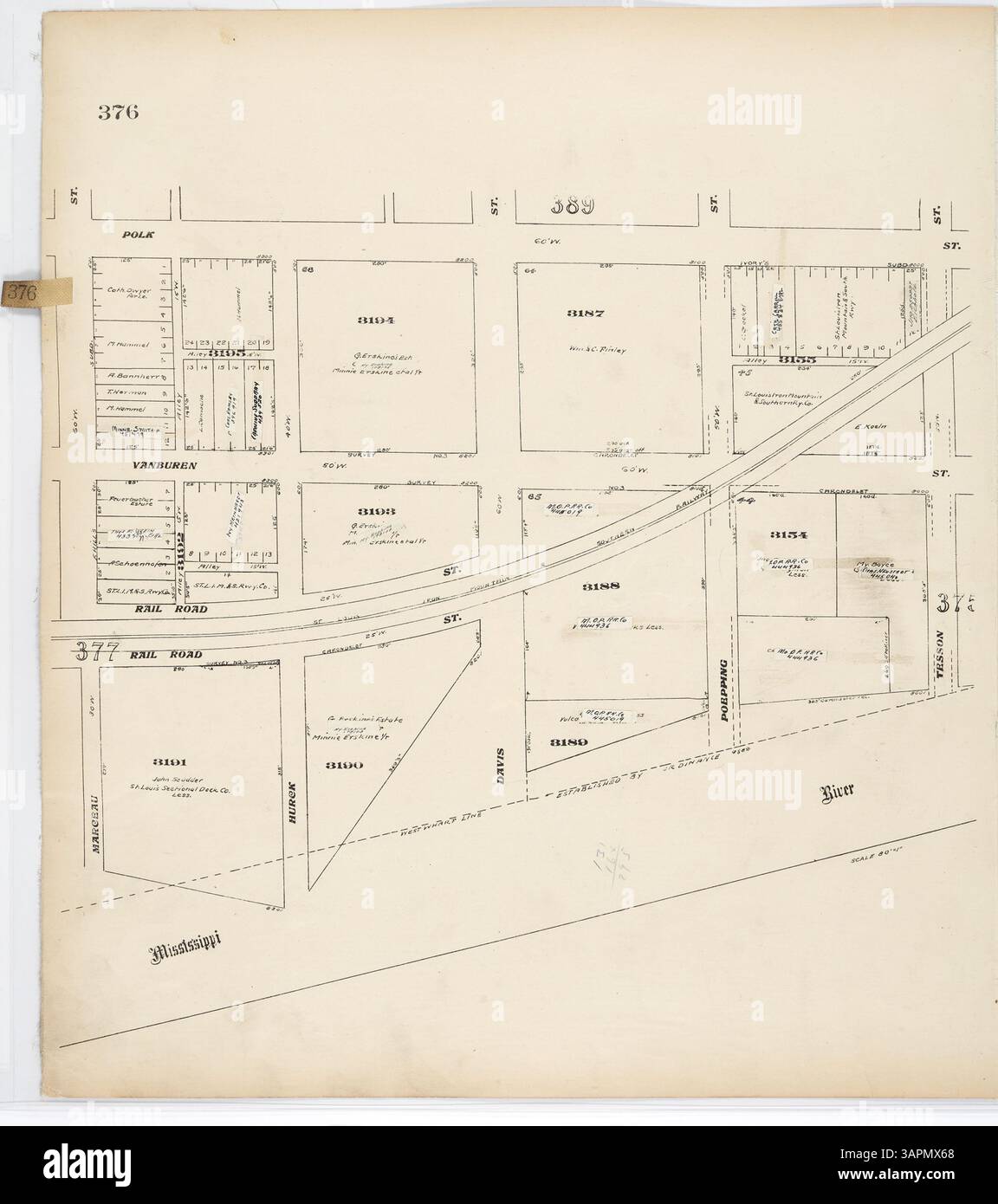 Page 376 of the Atlas of the City of St. Louis, Volume 2, contains ...