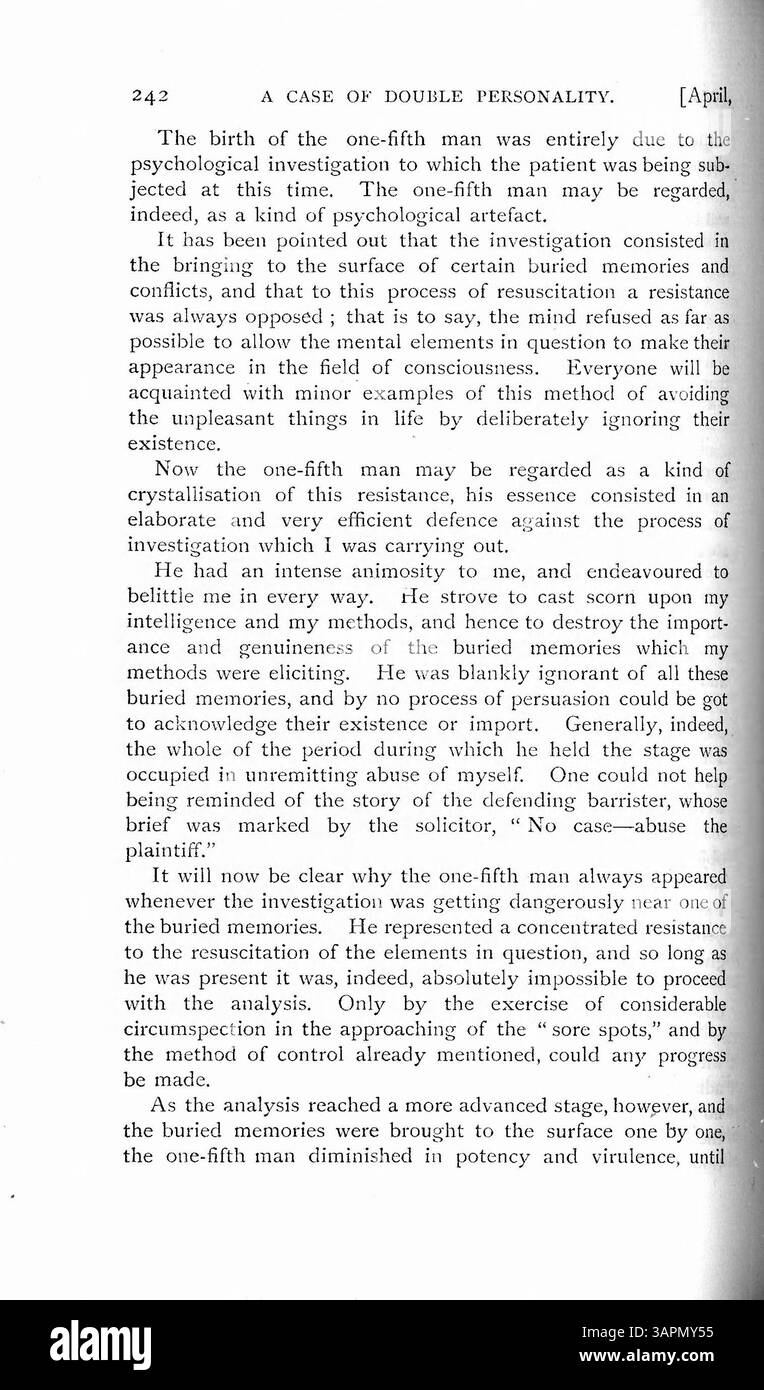 The text of B. Hart's 'A Case of Double Personality' available at the ...