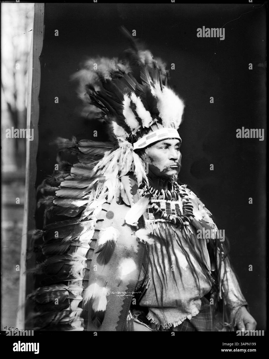 This photograph features Tul-lux-holli-quilla, a Warm Springs Indian ...