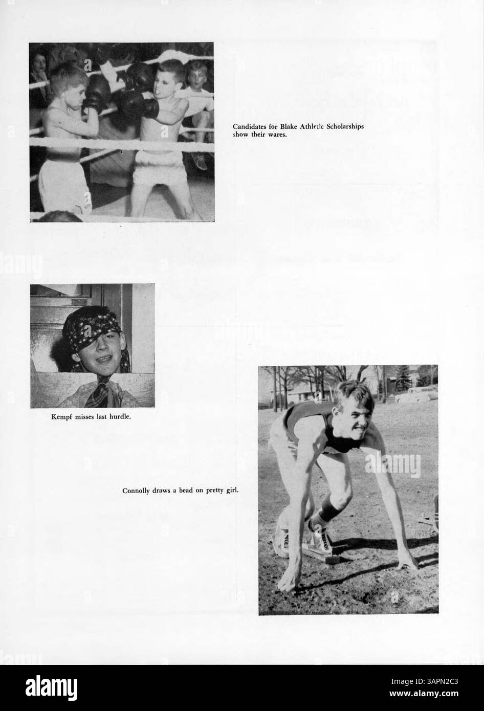 The 1958 'CALL O'PAN' yearbook from Blake High School captures the key ...