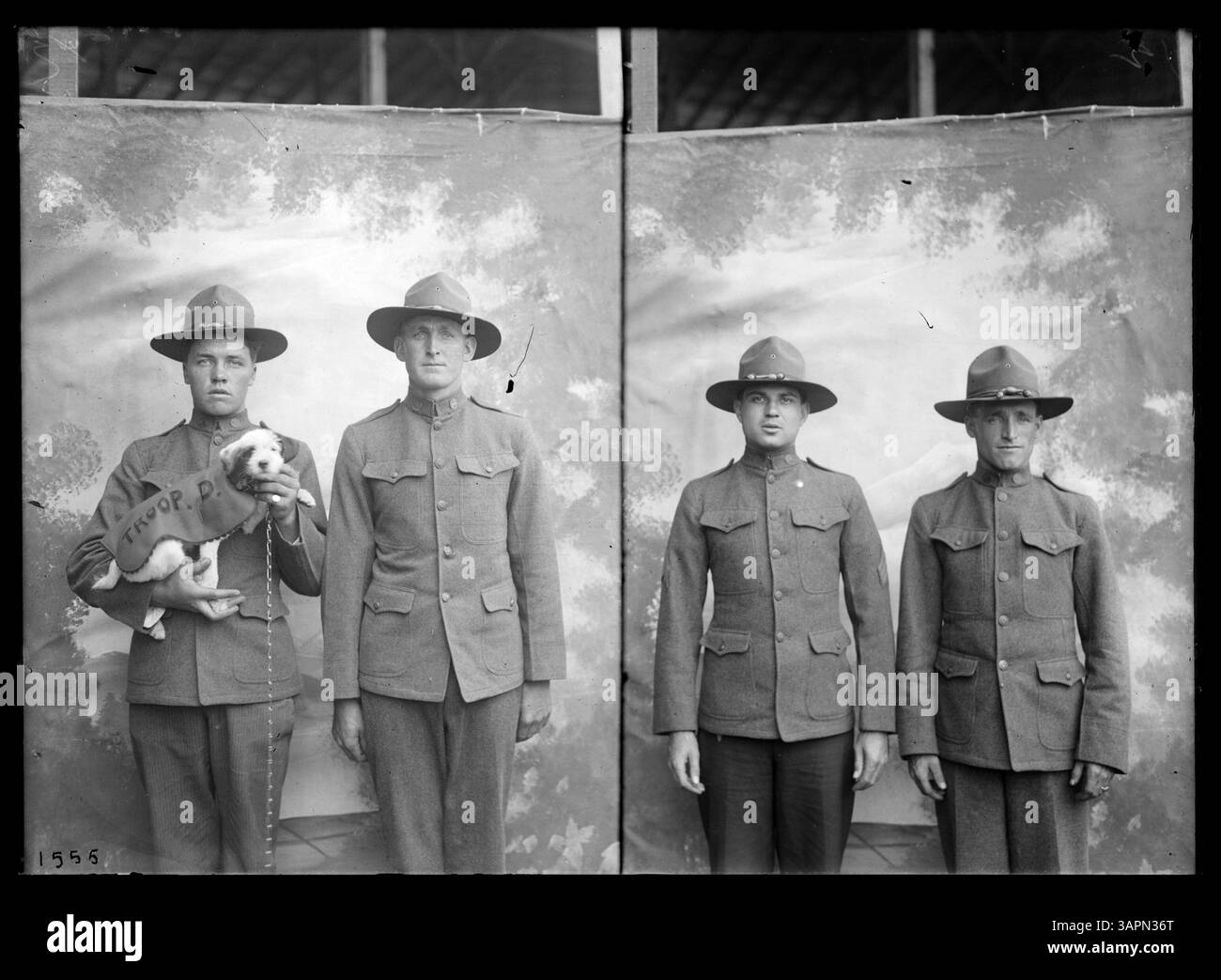 This image captures the soldiers of Troop D, Cavalry, providing a look ...
