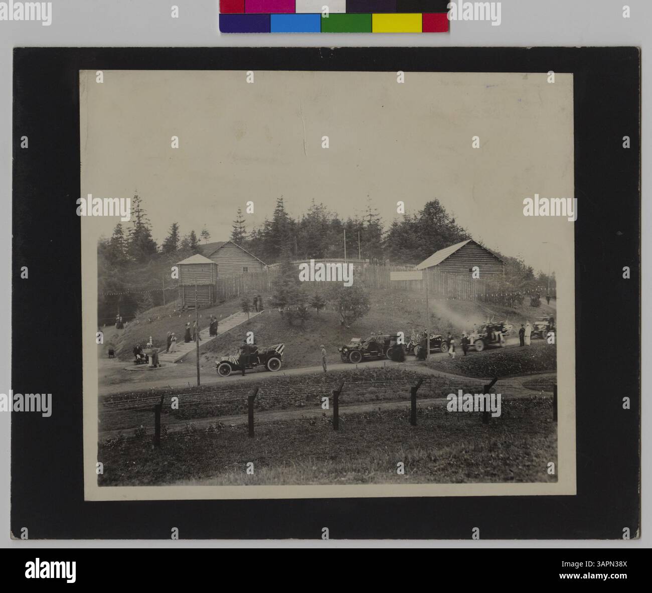 A photograph of Fort Astoria, circa 1910, showing the style of women's ...