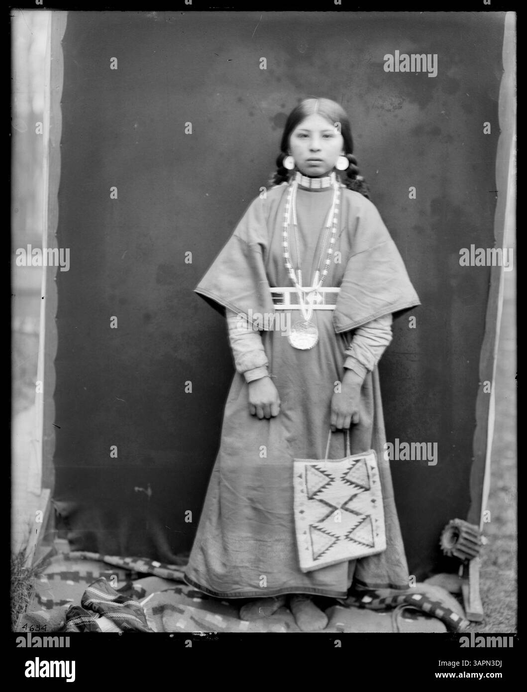 A photograph by Lee Moorhouse of Stella Williams, a Cayuse Indian ...