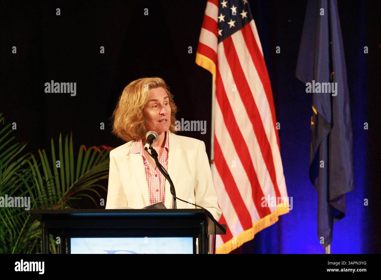 BLOOMINGTON, INDIANA – APRIL 15: Indiana University President Pamela ...