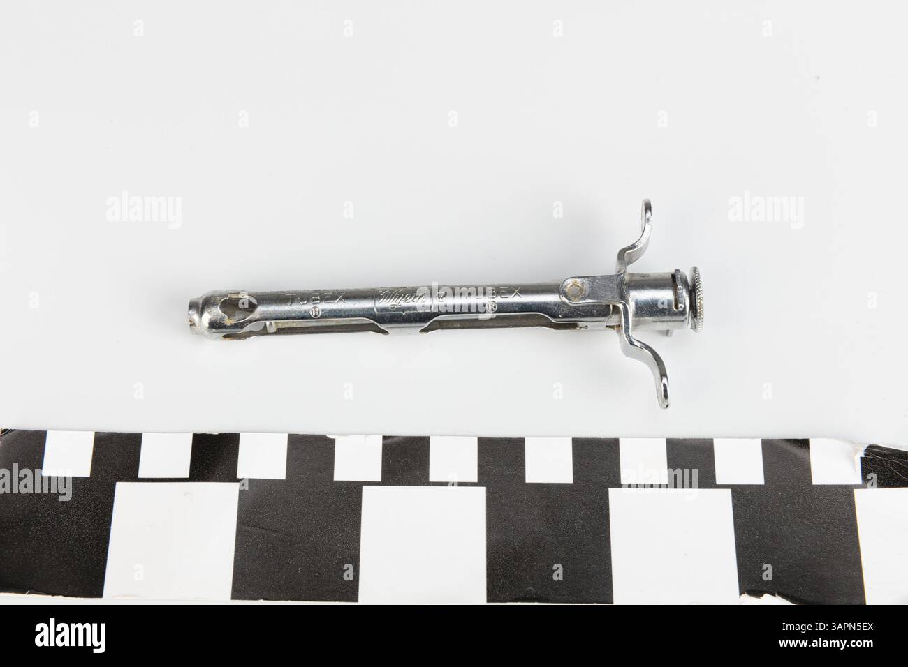The dental hypodermic syringe used by Dr. Ivan C. James, Sr., a dentist ...