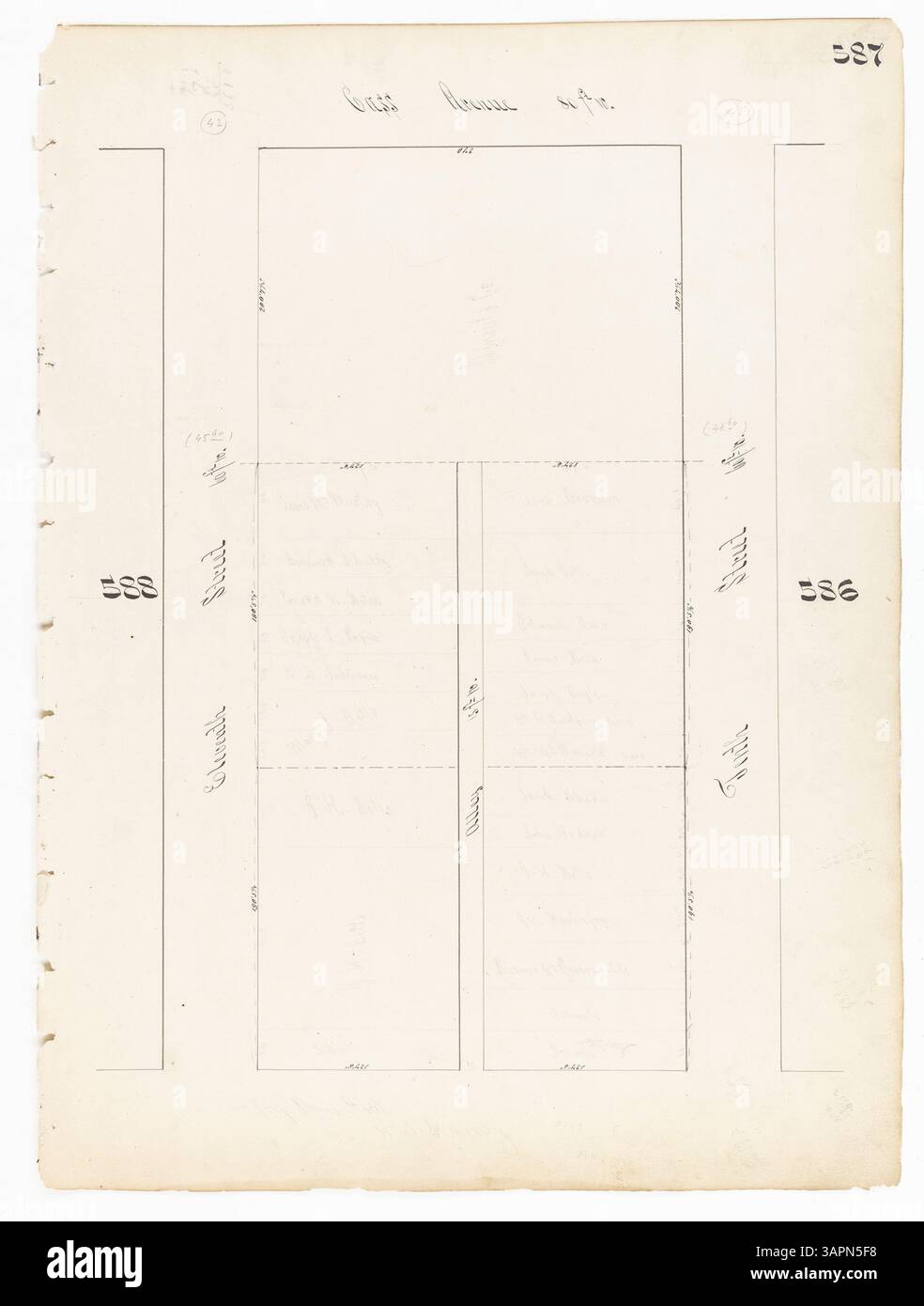 A St. Louis city survey map showing blocks 489-492 and 505-656. The map ...