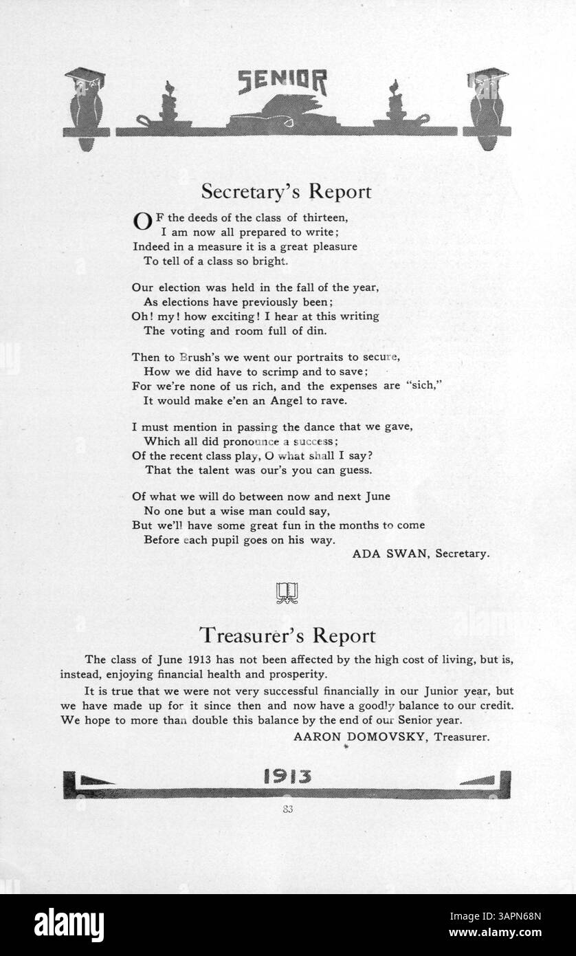 This 1913 Central High yearbook provides a record of the students ...
