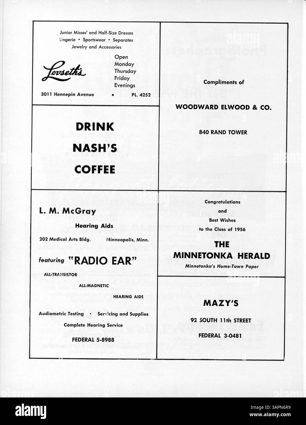 The 1956 'Tatler' yearbook from Northrop Collegiate highlights the ...