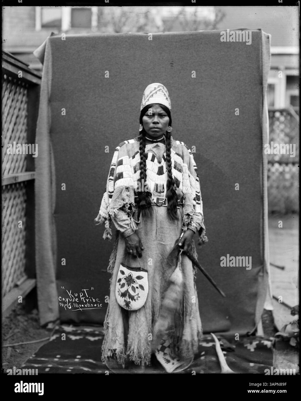 The photograph 'Kupt, Cayuse Tribal Woman in Regalia' from the Lee ...