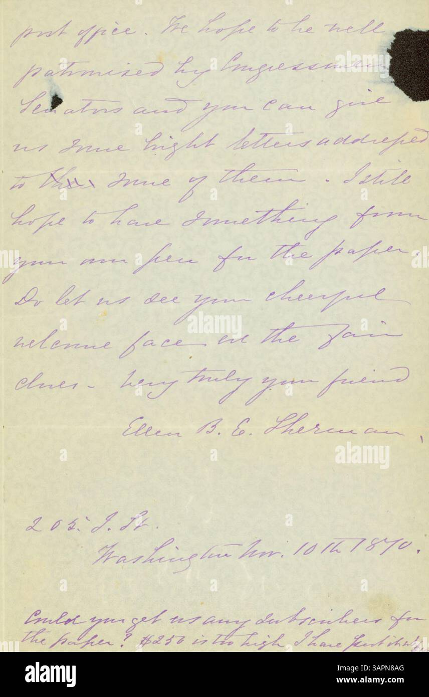 Ellen b e sherman hi-res stock photography and images - Alamy