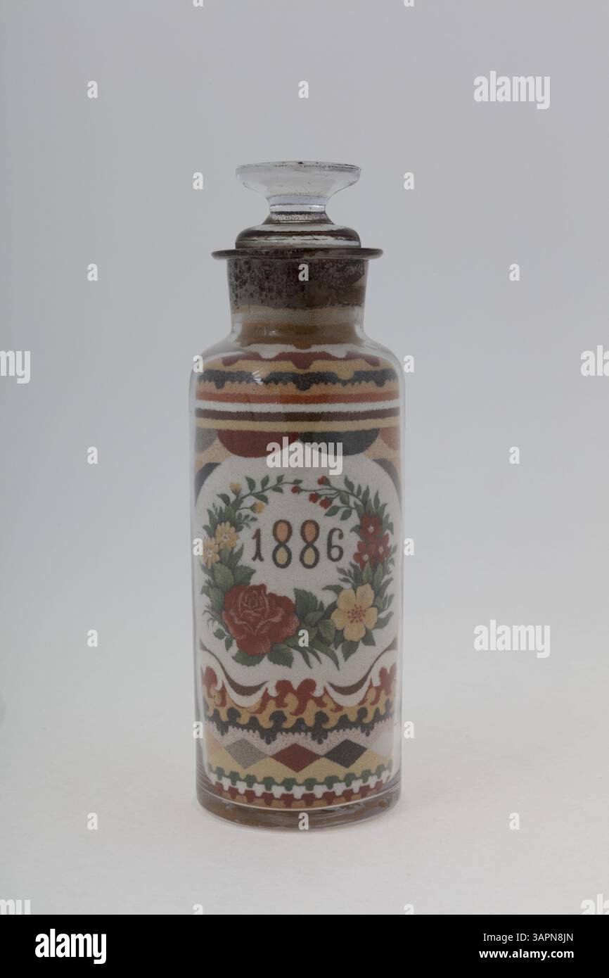 This 1886 sandpainting by Andrew Clemens depicts a detailed eagle and ...