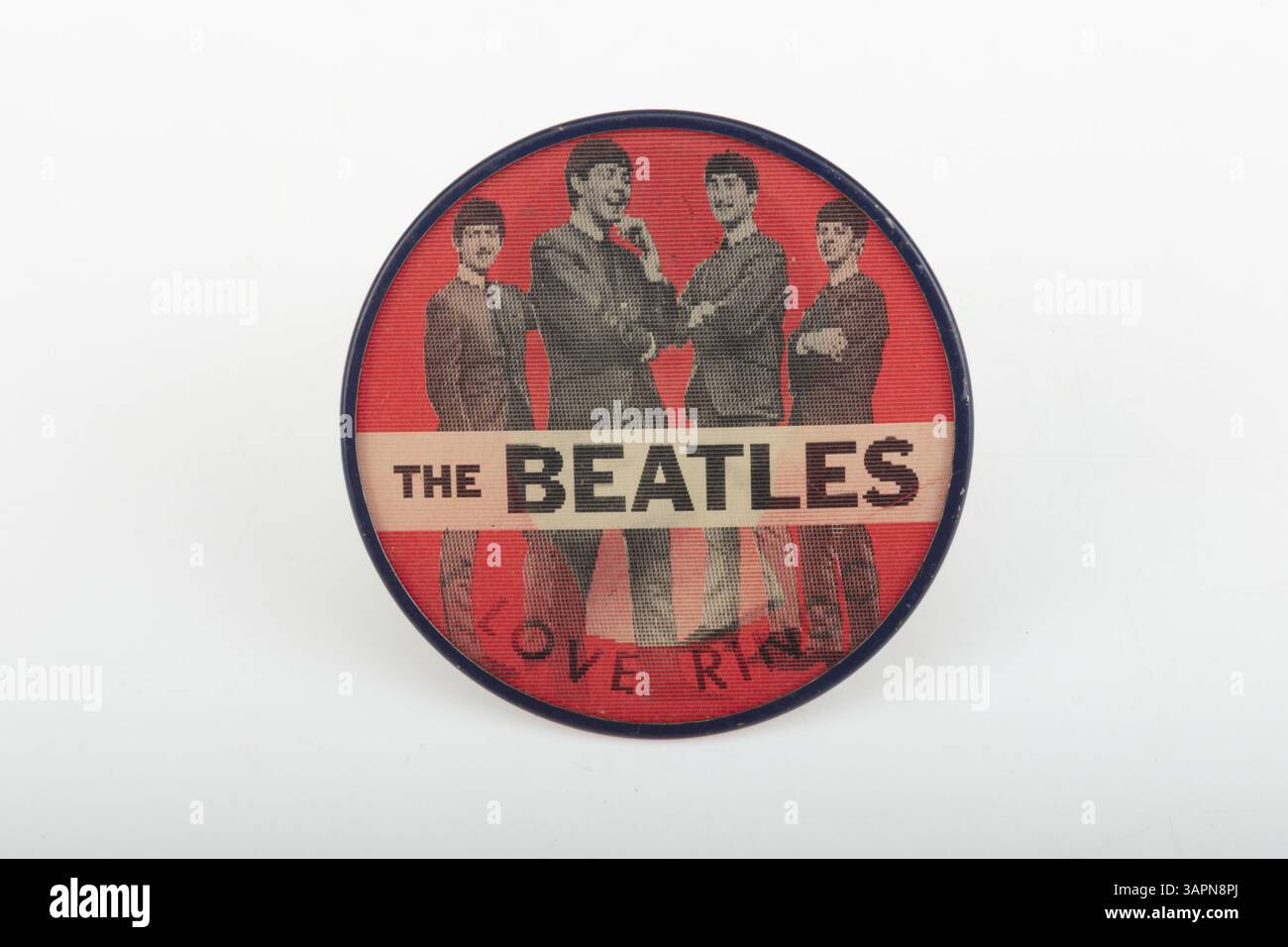 A Ringo Starr button worn by members of the Welders, a St. Louis-based ...