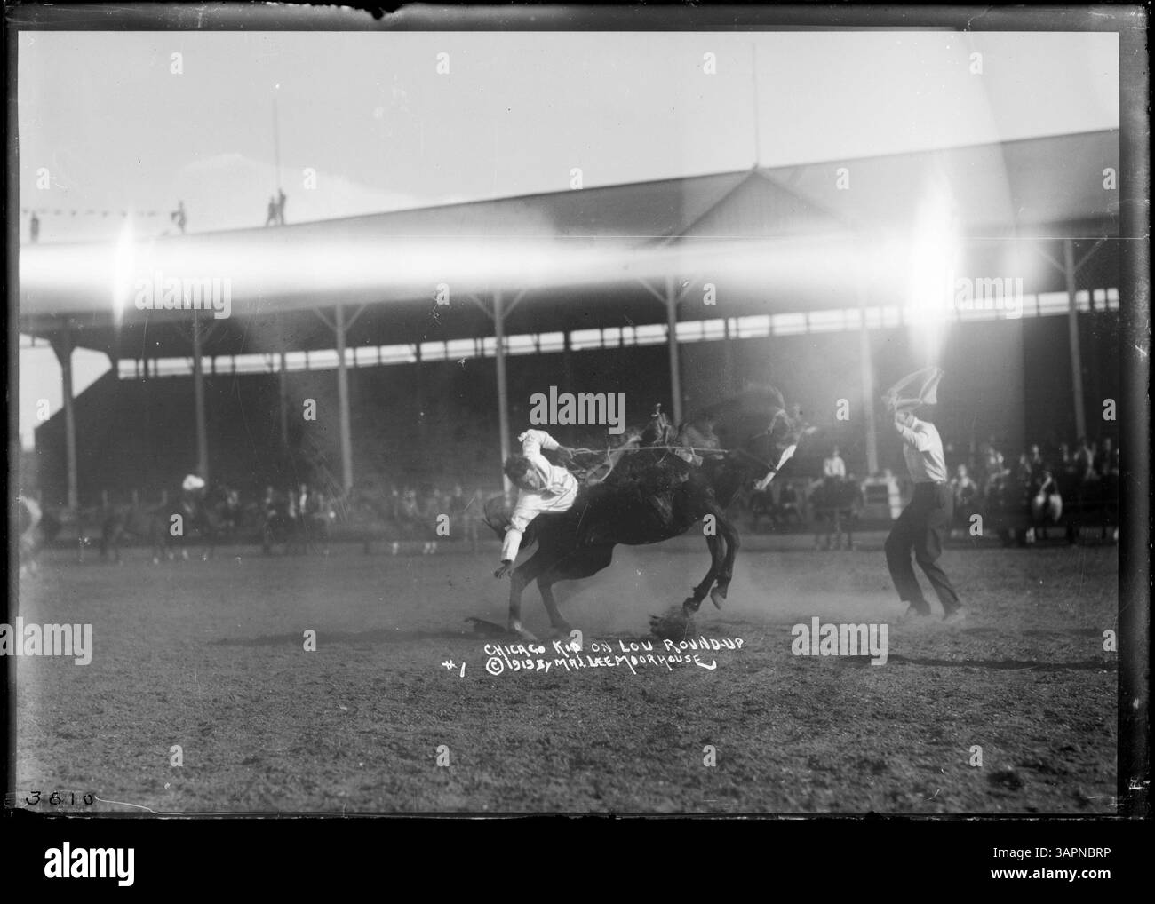 Lee Moorhouse's photograph captures the Chicago Kid riding a bucking ...