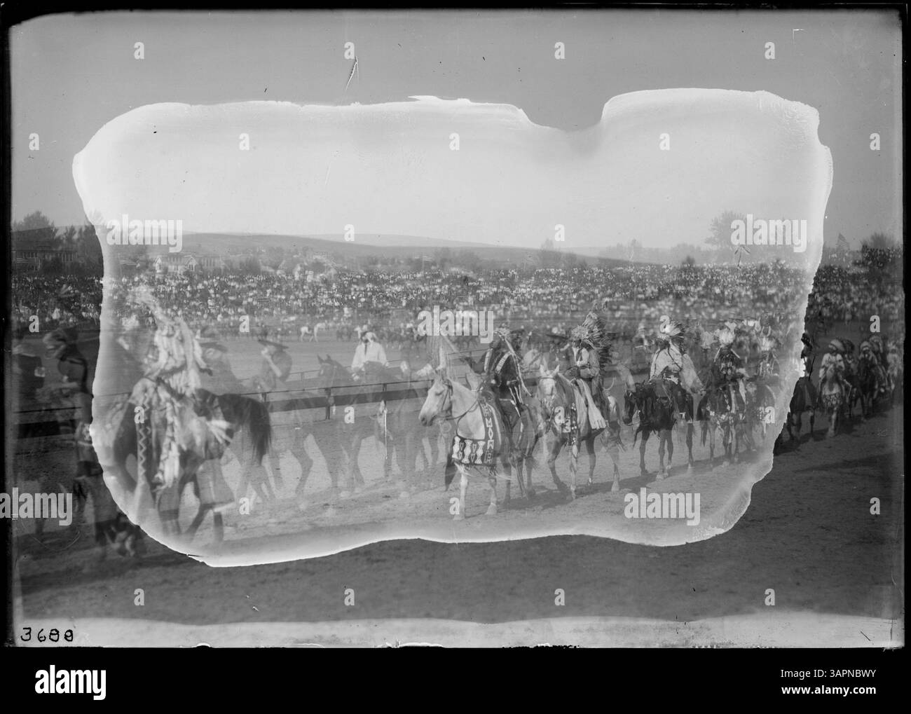 This photograph captures a scene from the Roundup Grand Review, an ...